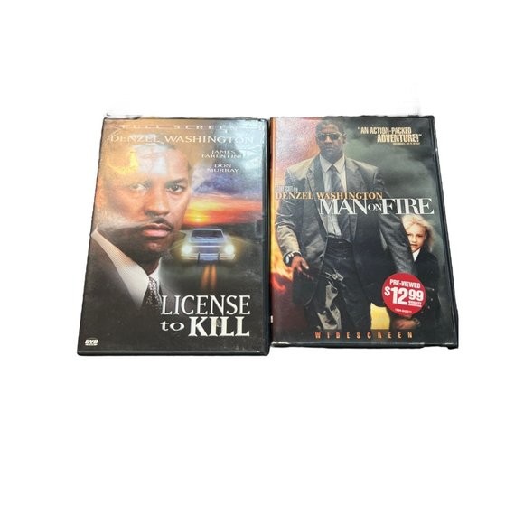 Media | 2 Denzel Washington Dvds License To Kill Man On Fire | Poshmark